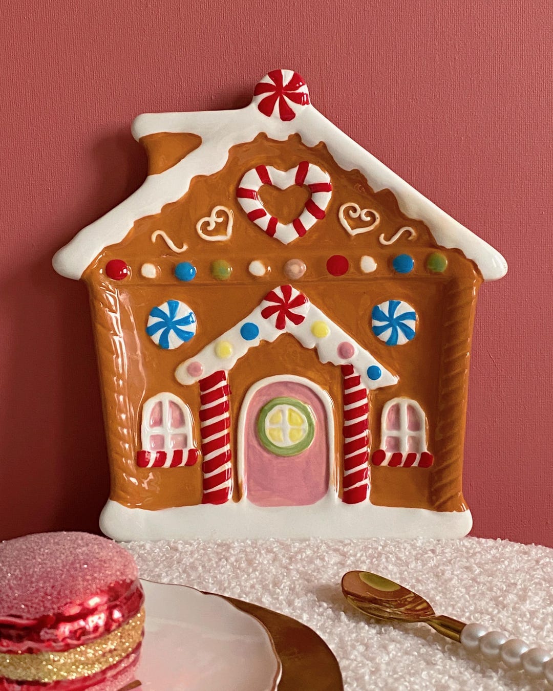 Gingerbread House Breakfast Plate, Kid's, Toddler Tableware ...