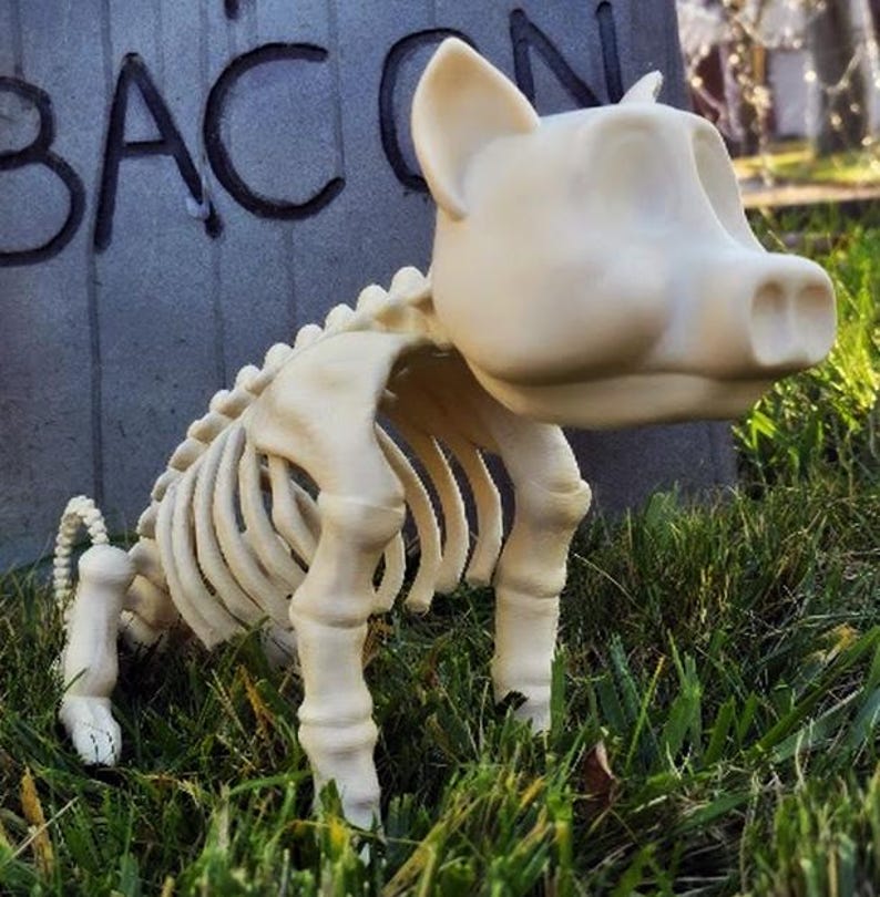 3D Printed Skeleton Piglet - Etsy