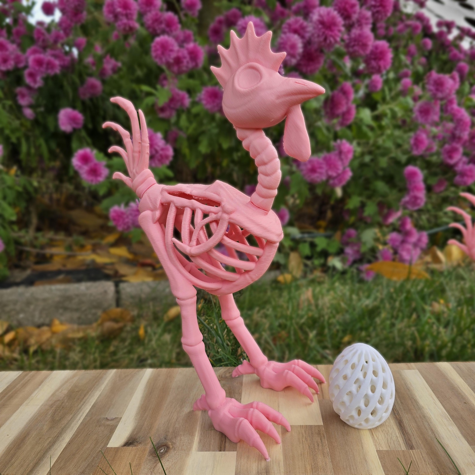 3D Printed Pink Chicken Skeletons - Etsy