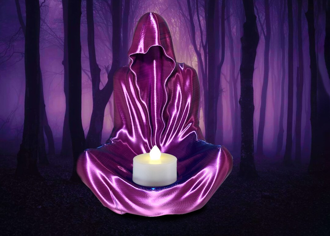 Ghostly Reaper Figure With Included Tea Light - 3D Printed - Etsy