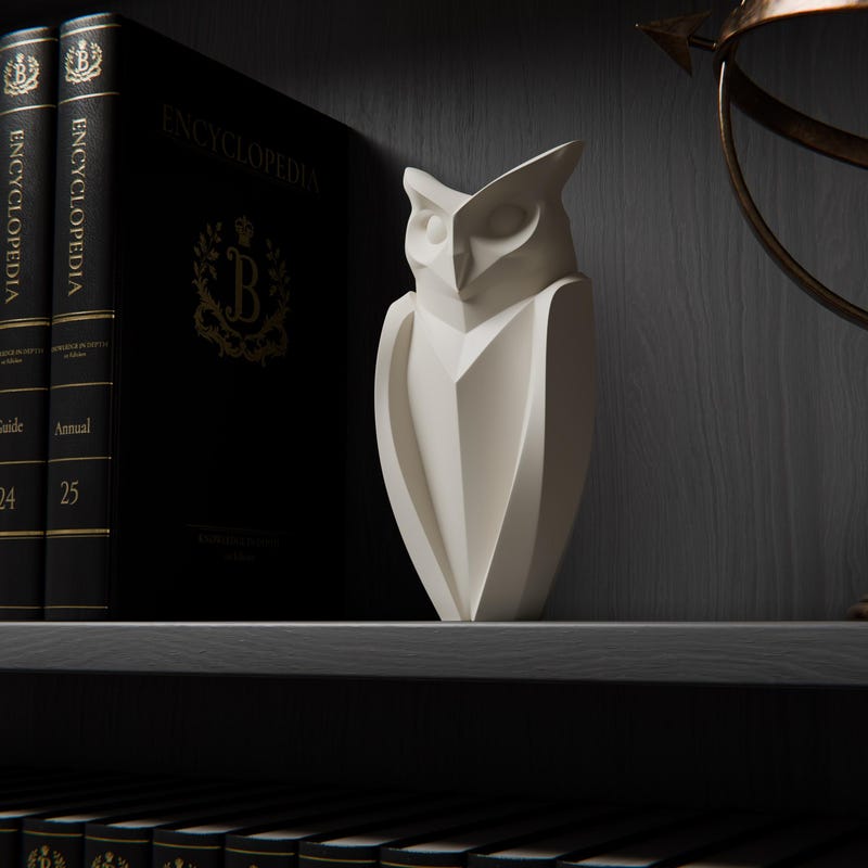 3d Printed Owl Sculpture - Etsy