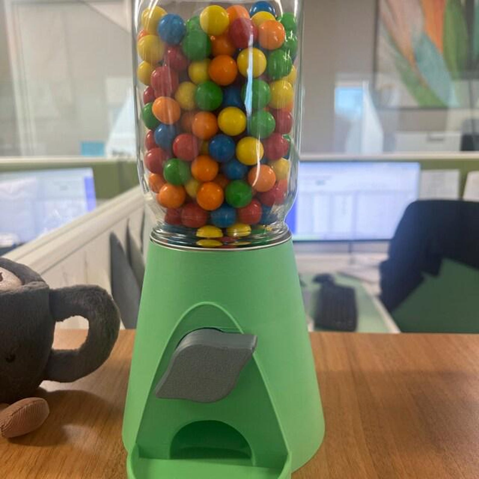 Large Candy Dispenser 3D Printed Includes 32oz Wide Mouth Mason Jar ...