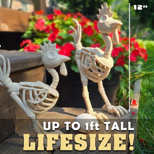 Chicken Skeleton Halloween Decoration - Etsy