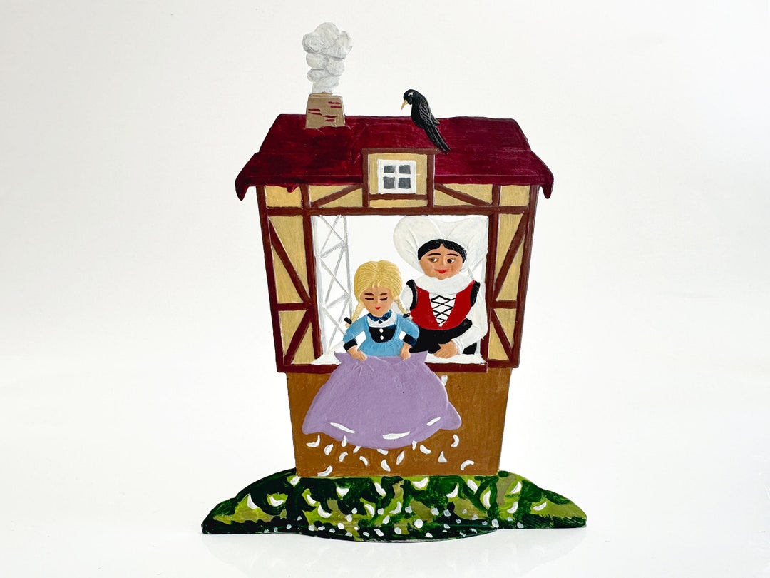 Fairy Tale: Mother Holle Flat Hand-painted Pewter / Tin Figure With ...