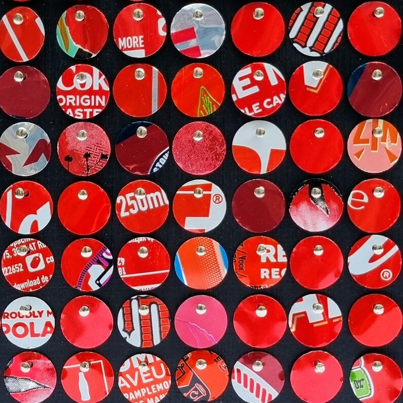 Blikvanger: Red-redder-reddest / Upcycled Can Picture / Decoratief ...
