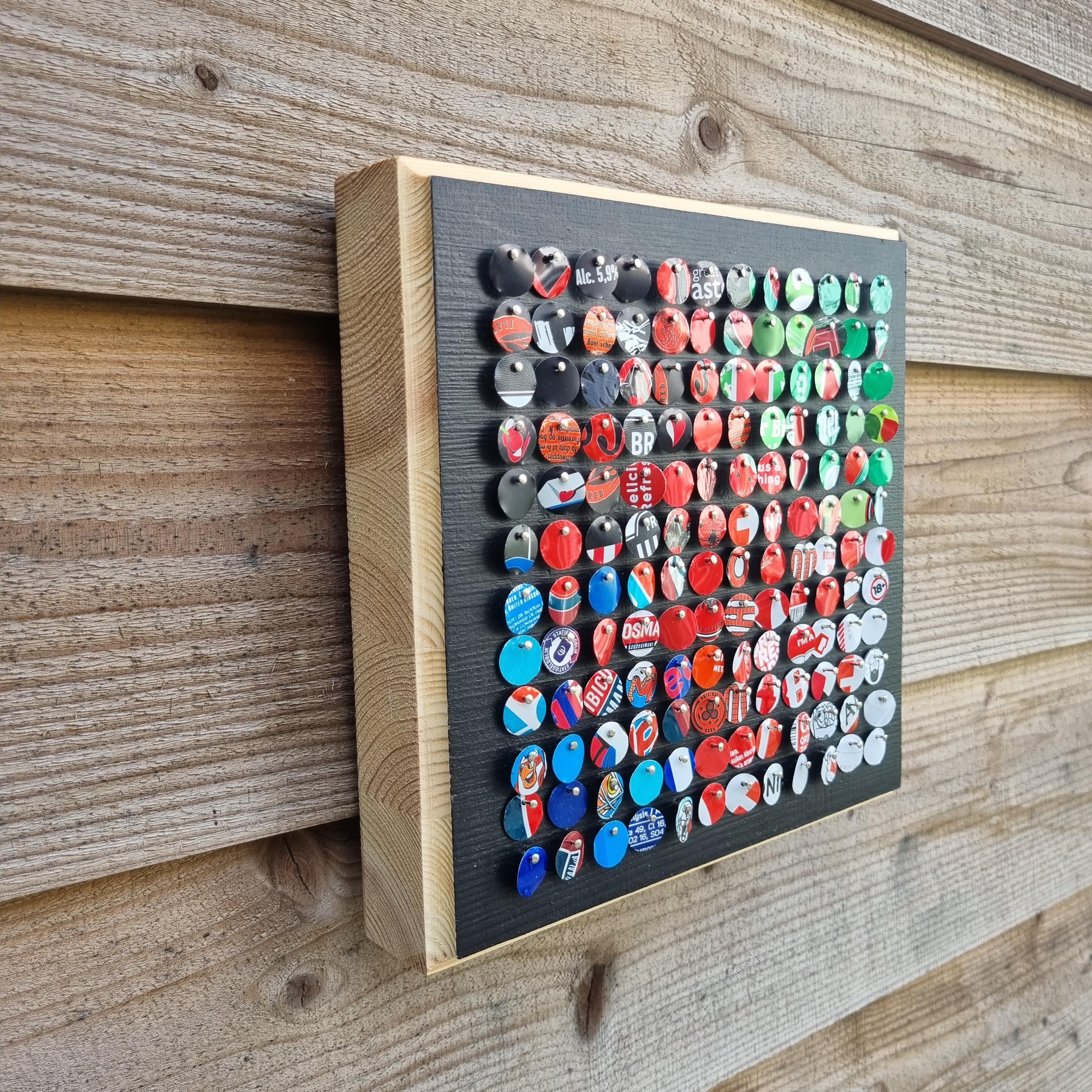 Blikvanger: 'x' Upcycled Can Picture/ Can Mosaic/pop Soda Can Artwork ...