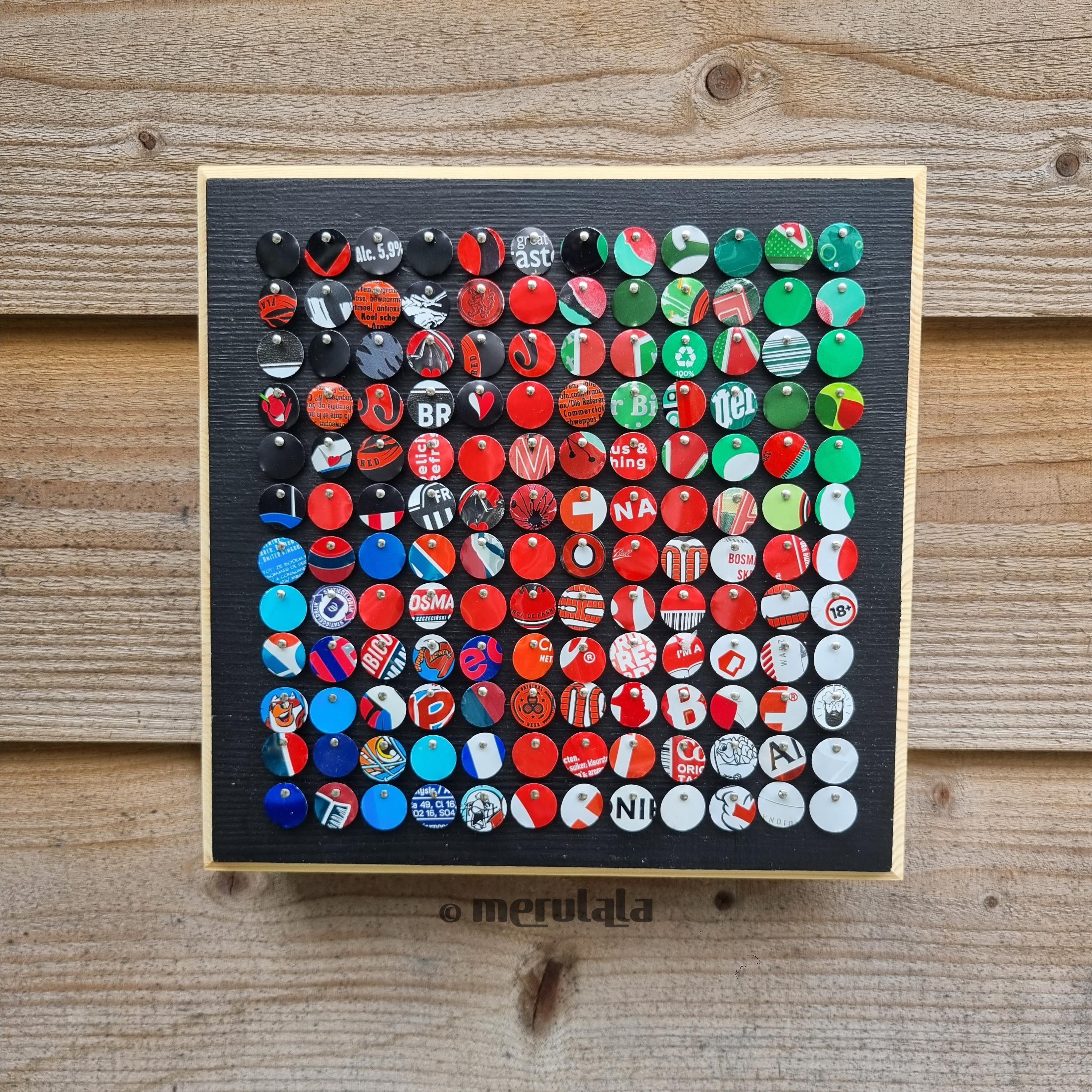 Blikvanger: 'x' Upcycled Can Picture/ Can Mosaic/pop Soda Can Artwork ...