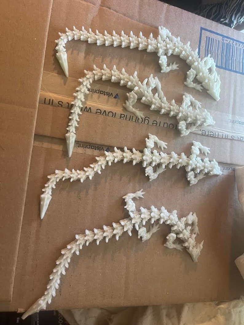 Glowing Articulating Spikey Dragon Fidget Toy - Etsy