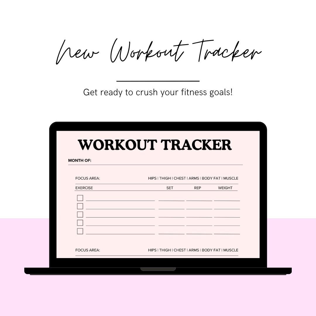 Printable Workout Tracker | 30 Day Workout- Challenge| Fitness Journal ...