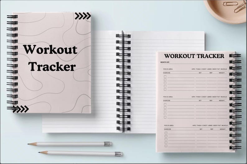 Printable Workout Tracker | 30 Day Workout- Challenge| Fitness Journal ...