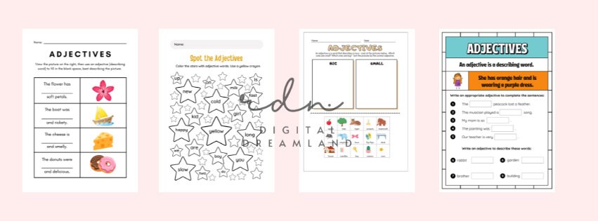 Printable Activity About Adjectives for Kids, 10 Activities for Your ...