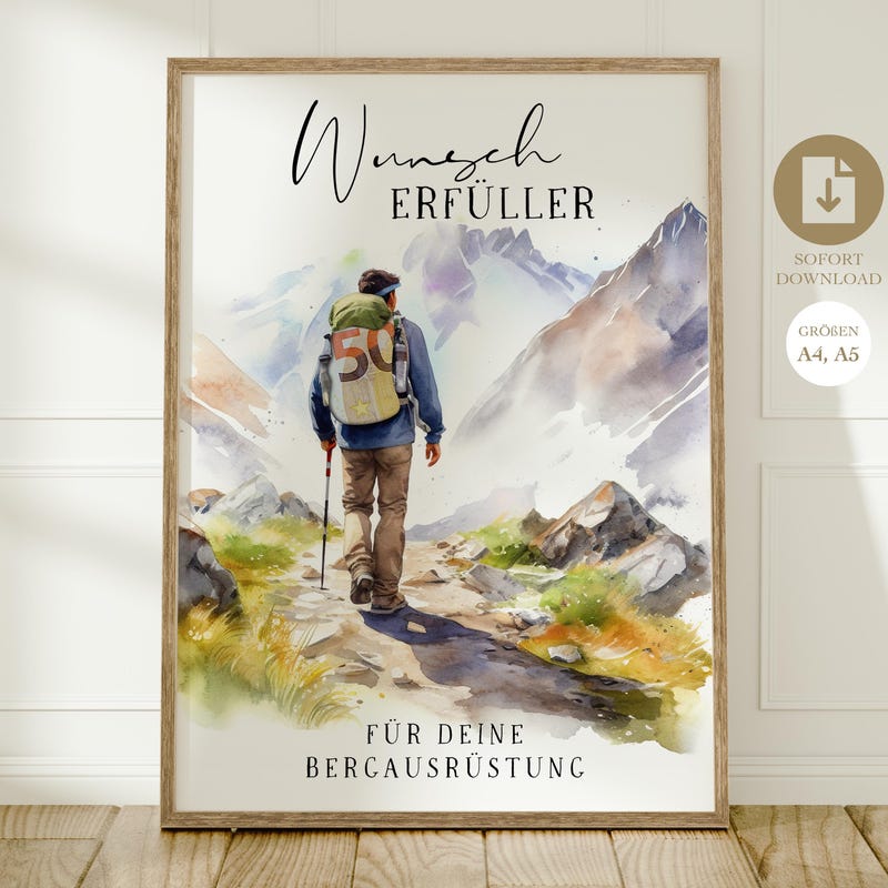 Geldgeschenke für wanderer - Etsy.de