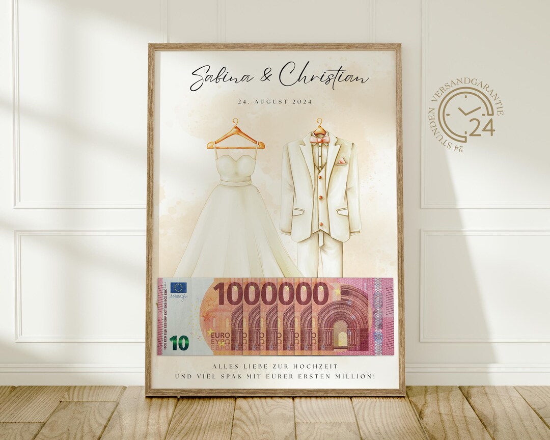 Digital Money Gift Wedding | Your First Million | DIY Gift for the ...