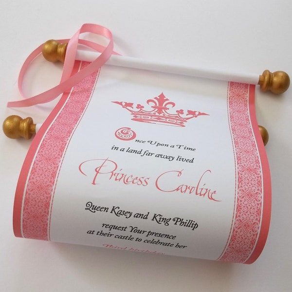 Scroll Invitation - Etsy