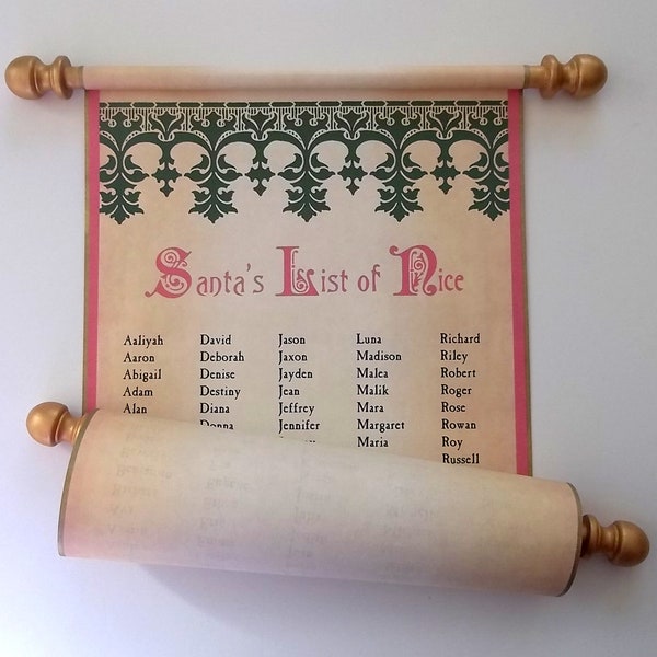 Santa Scroll - Etsy