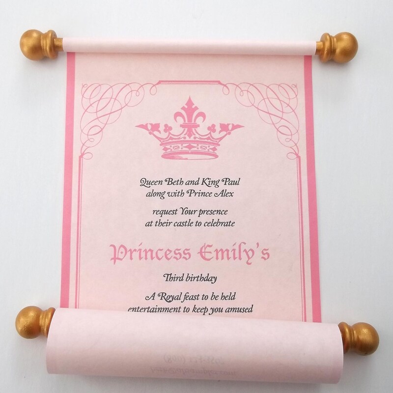 Scroll Invitations - Etsy