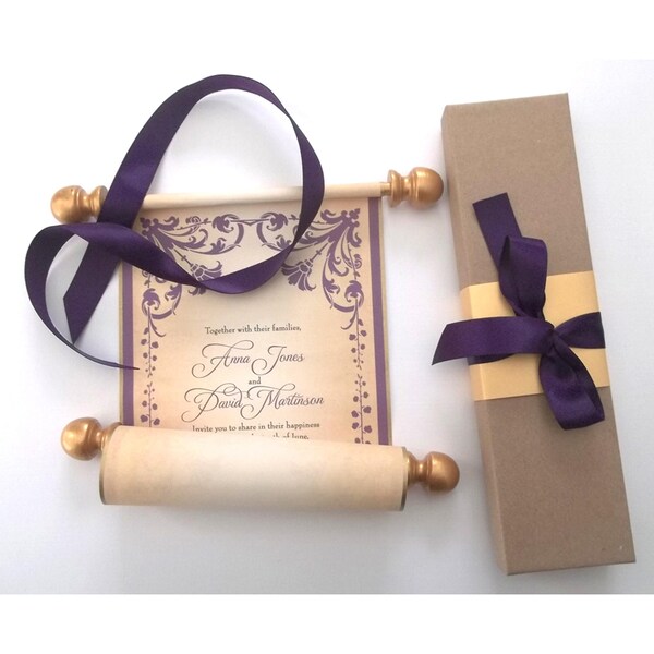 Scroll Invitation - Etsy