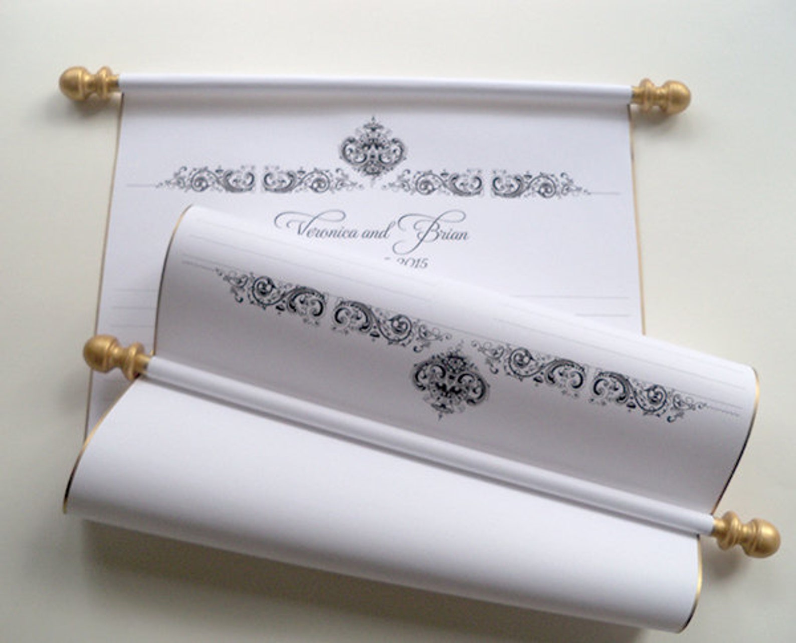 Wedding Guest Book Alternative Guestbook Guest List Scroll - Etsy