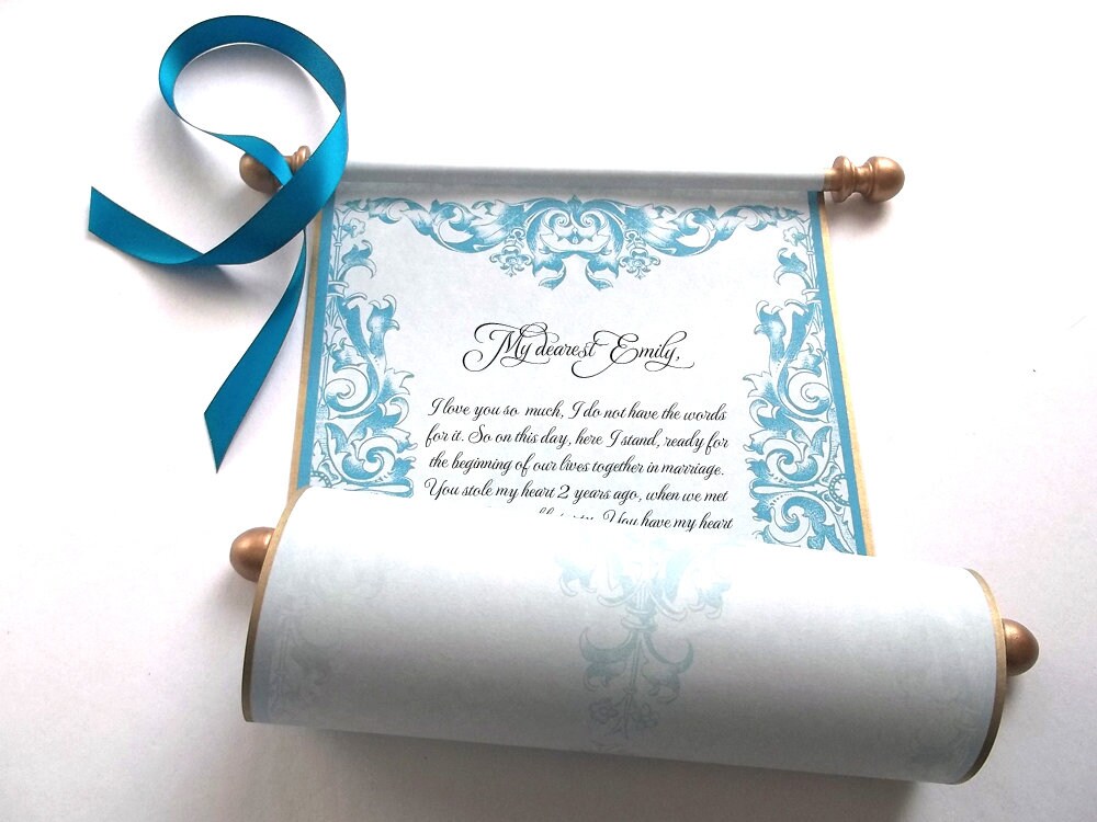 Treaty Scroll Clipart For Weddings