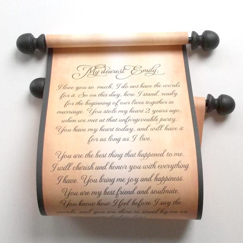 Wedding Scroll - Etsy