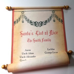 Santa Scroll - Etsy