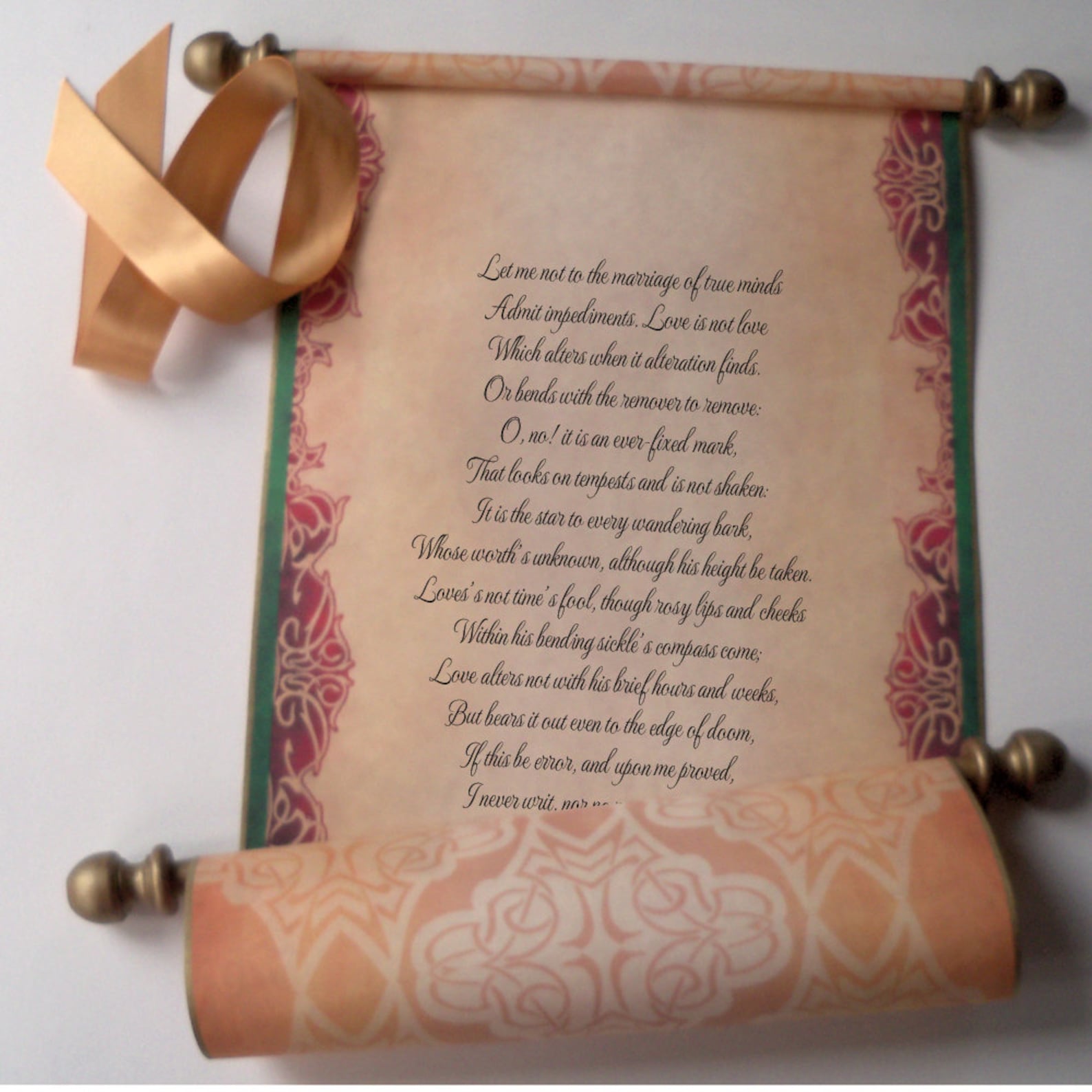 Customizable Scroll Wedding Gift Anniversary Keepsake - Etsy
