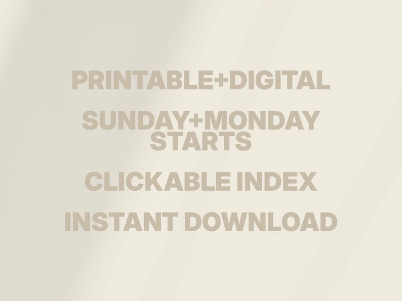 2026 Monthly Calendar Poster Set Printable — Modern Color Oversized ...