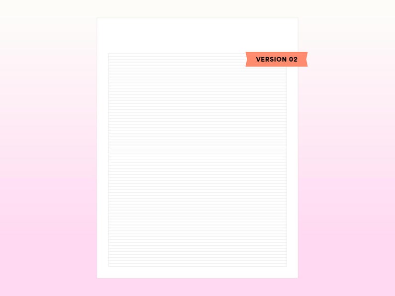 Small Lined Paper, Printable Notes Pages — Letter, Half Letter, A4 and ...