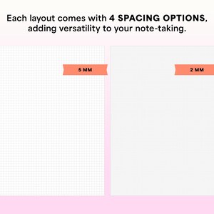 Printable Graph Paper, 4 Different Sizes (millimeters) — A4 and A5 ...