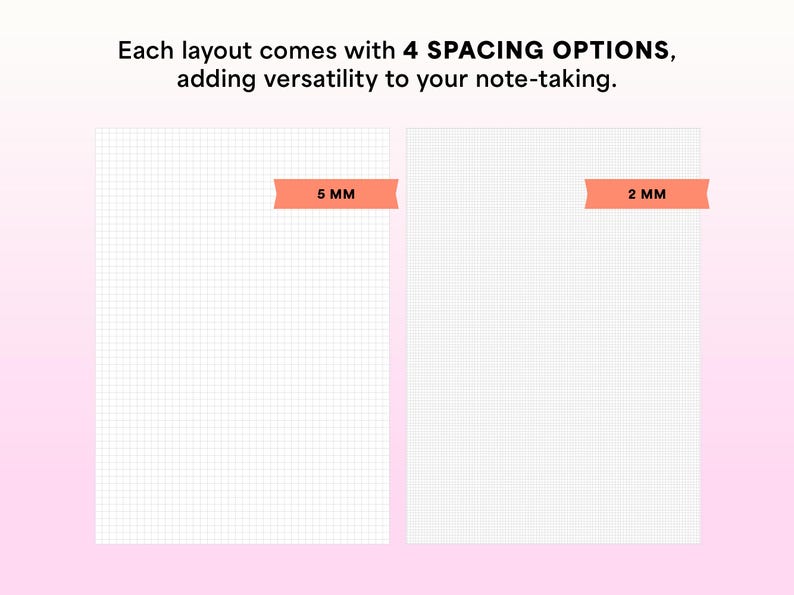 Printable Graph Paper, 4 Different Sizes (millimeters) — A4 and A5 ...