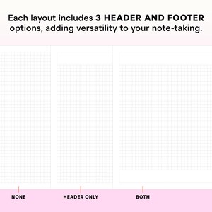 Lined, Grid and Dot Grid Paper Templates Bundle, Printable Notebook ...