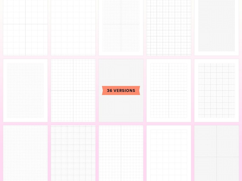 Printable Graph Paper, 4 Different Sizes (millimeters) — A4 and A5 ...