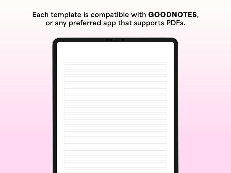 Small Lined Paper, Printable Notes Pages — Letter, Half Letter, A4 and ...