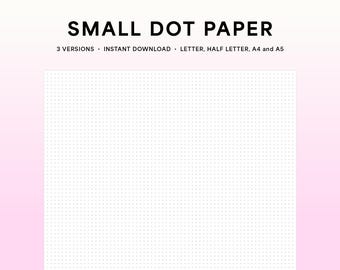 Blank & Grid Paper Printable, A4/a5/letter/half Size, Instant Download ...