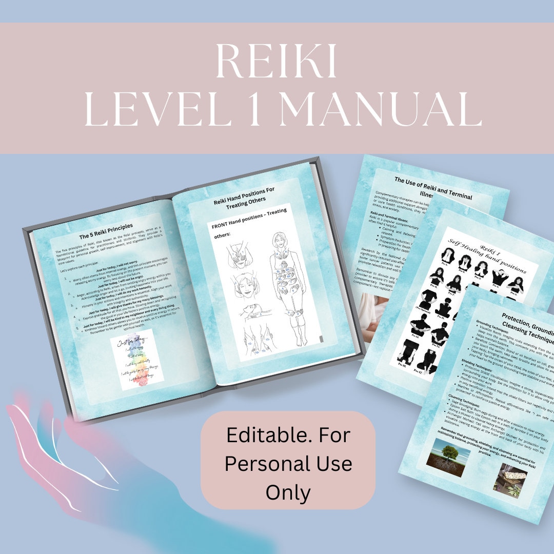 Reiki Level 1 Training Manual: Guide for Teachers (digital Download) - Etsy