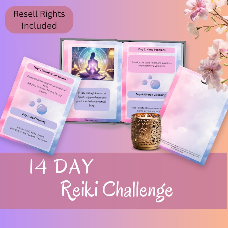 PLR 14 Day Reiki Wellness Challenge, Reiki Healing, Reiki Course, Usui ...