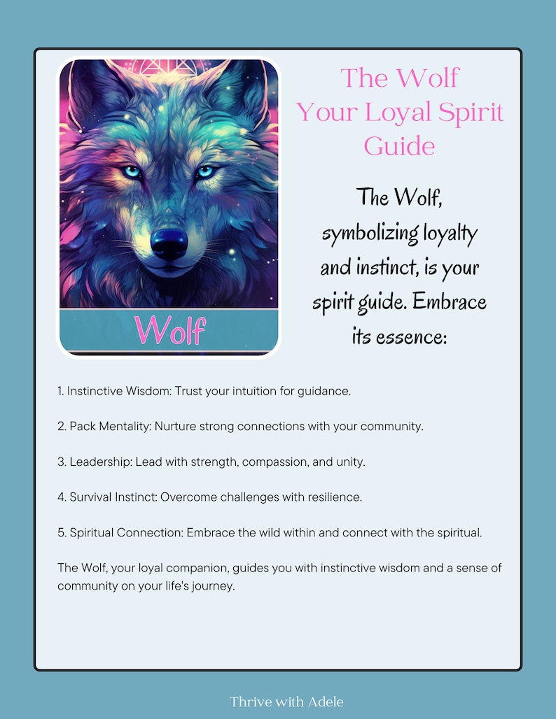 PLR Animal Spirit Oracle Cards & Guide Book (with Resell Rights ...