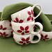Red Flower Tea Cups - Etsy