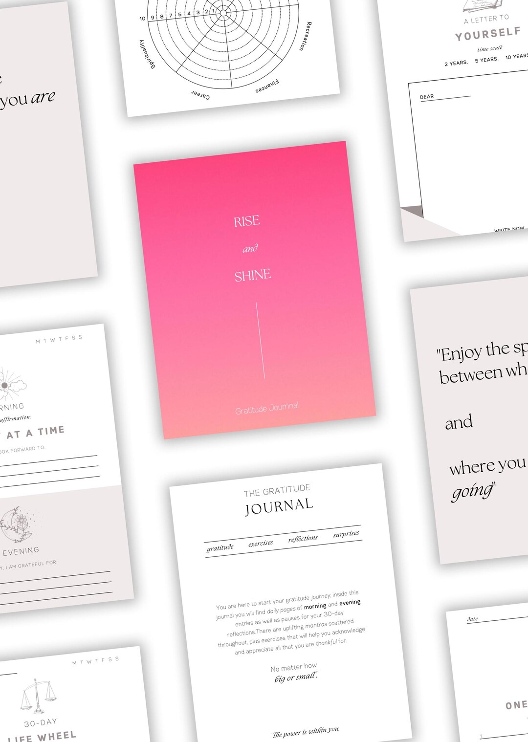 Rise & Shine - Gratitude Journal - Etsy