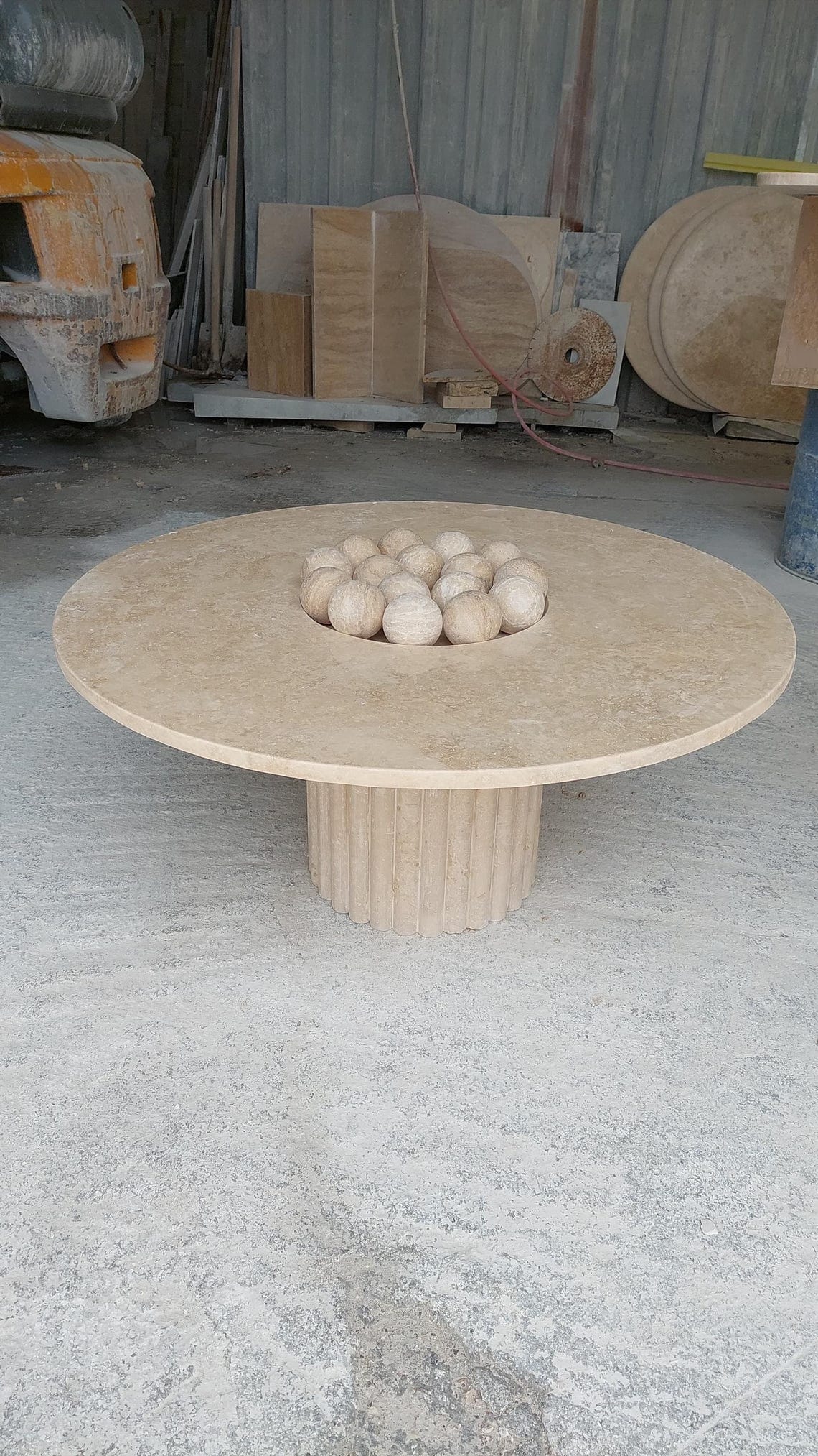 Natural Unique Modern Special Design Customizable Travertine Coffee ...