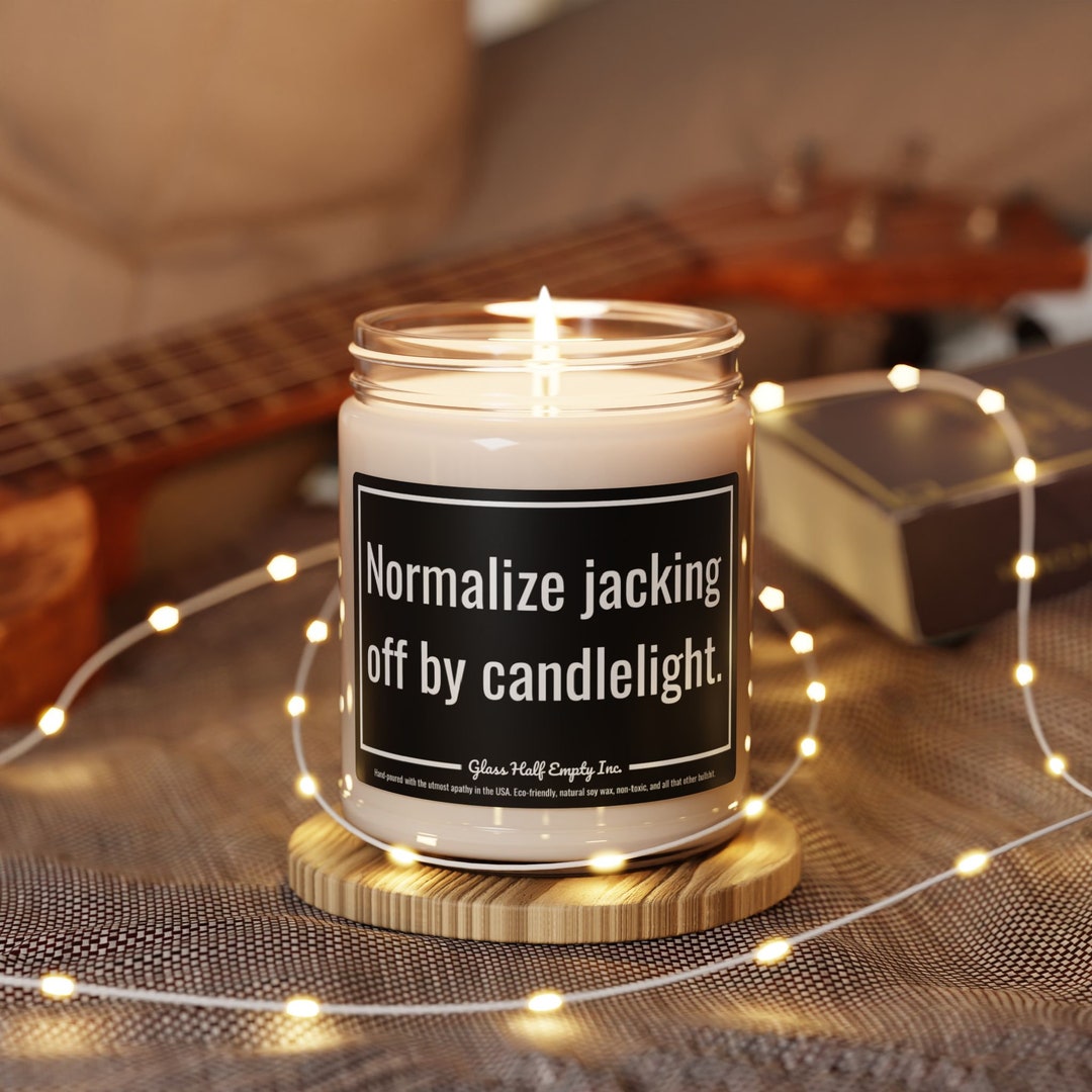 Normalize Jacking off by Candlelight, Funny Candle, Funny Gift Idea ...