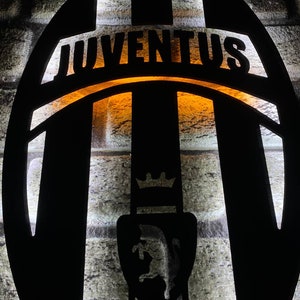 Juventus Led Sign , Juventus Wall Decor , Juventus Team Logo , Juventus ...