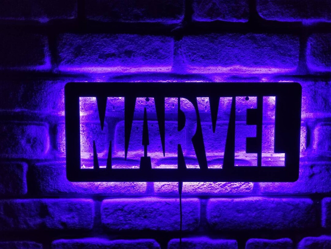 MARVEL Led Sign , Avengers Neon Sign , Wall Lighting Art , Decor Sign ...