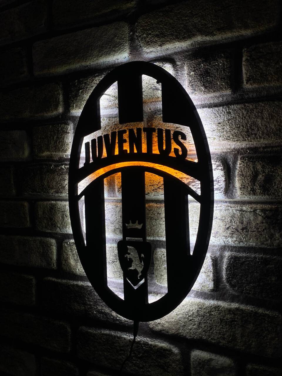 Juventus Led Sign , Juventus Wall Decor , Juventus Team Logo , Juventus ...