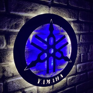 Yamaha Led Sign , Yamaha Fans Led Light , Motorcycle Decor , Gifts for ...