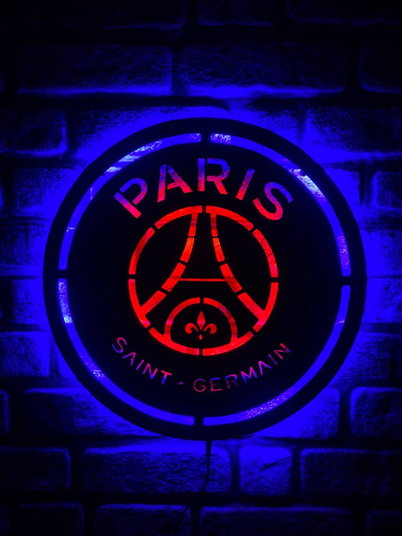 Paris Saint Germain FC Led Sign , Paris Saint Football Team Fans Led ...