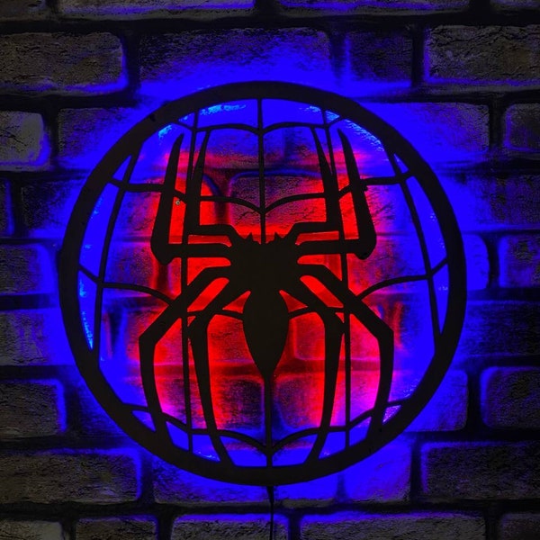 Spiderman Led Logo - Etsy
