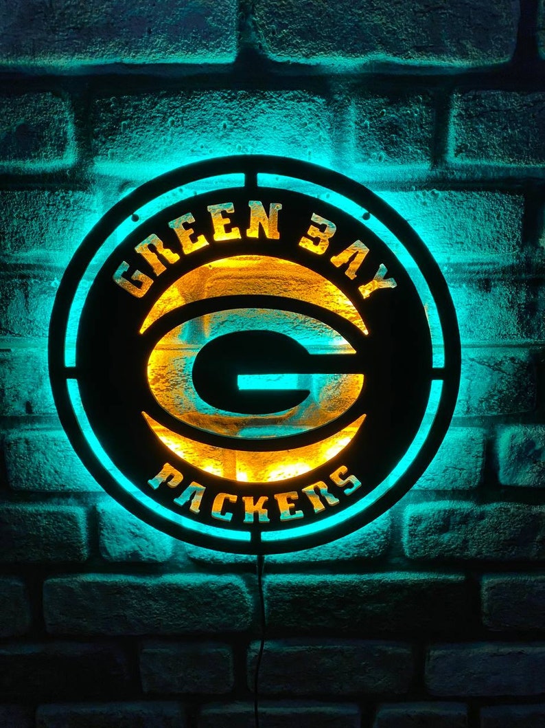 Green Bay G Packers Led Sign , Green Bay G Packers Lighted Wall Decor ...