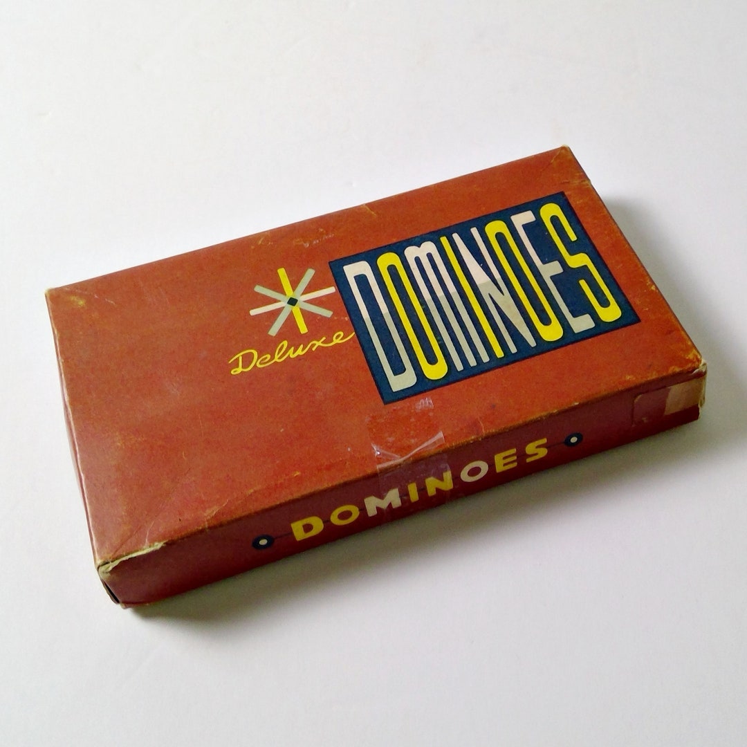 Vintage Complete Set of Mid Century Deluxe Dominoes Made in Japan 28 ...