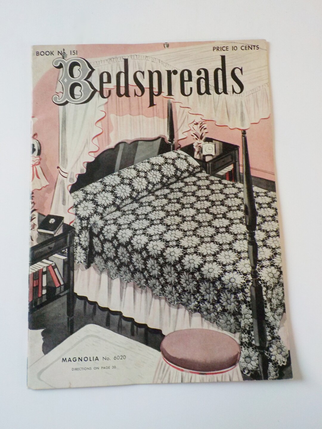 1940 Vintage Bedspread Pattern Book Crochet Bed Spread Book by the ...